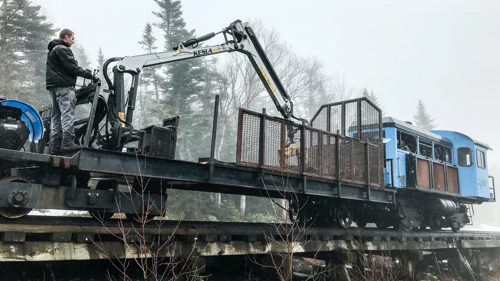 The Re-railing of the Cog Railway — The Mount Washington Cog Railway