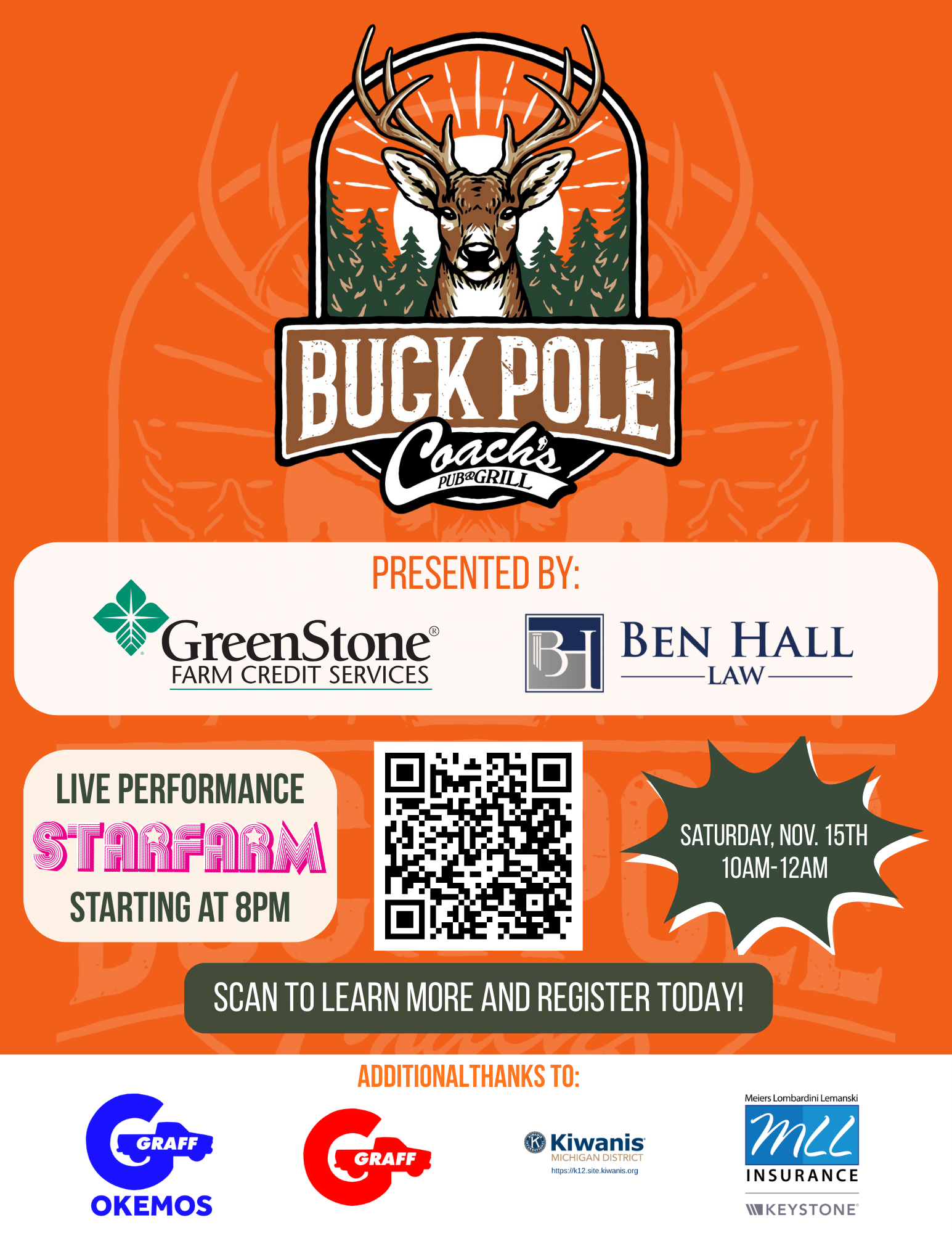 Buck Pole — Coach's Pub and Grill