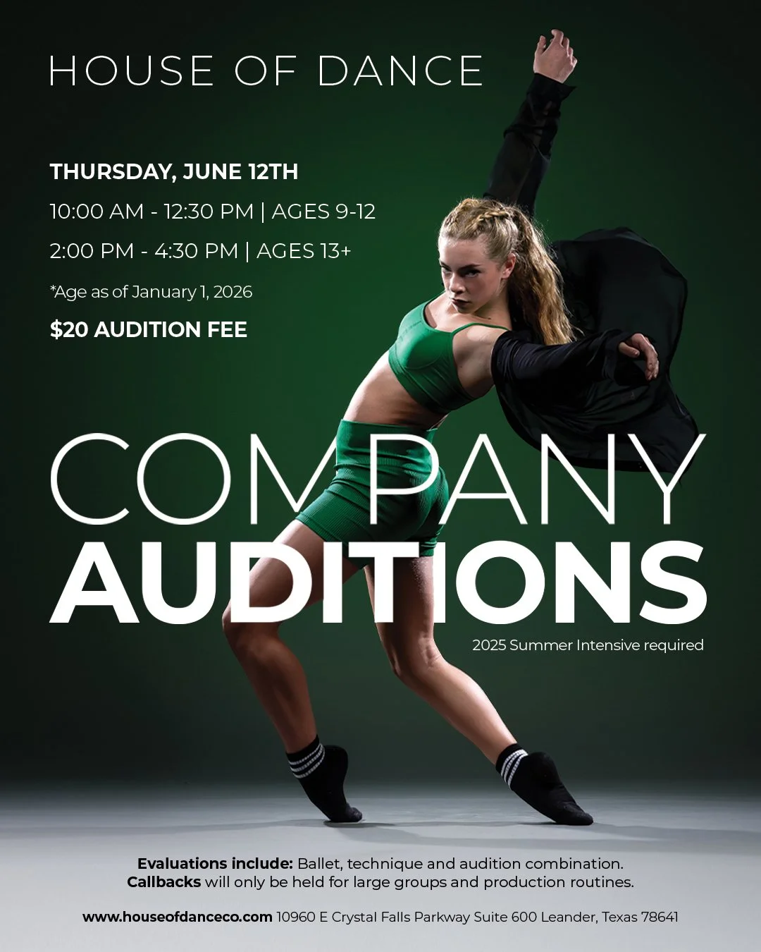 2025 Auditions — HOUSE OF DANCE