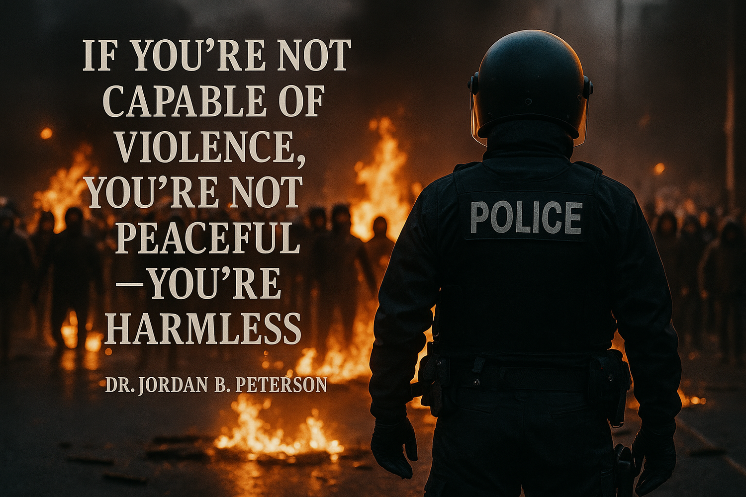 "If you’re not capable of violence, you’re not peaceful — you’re ...