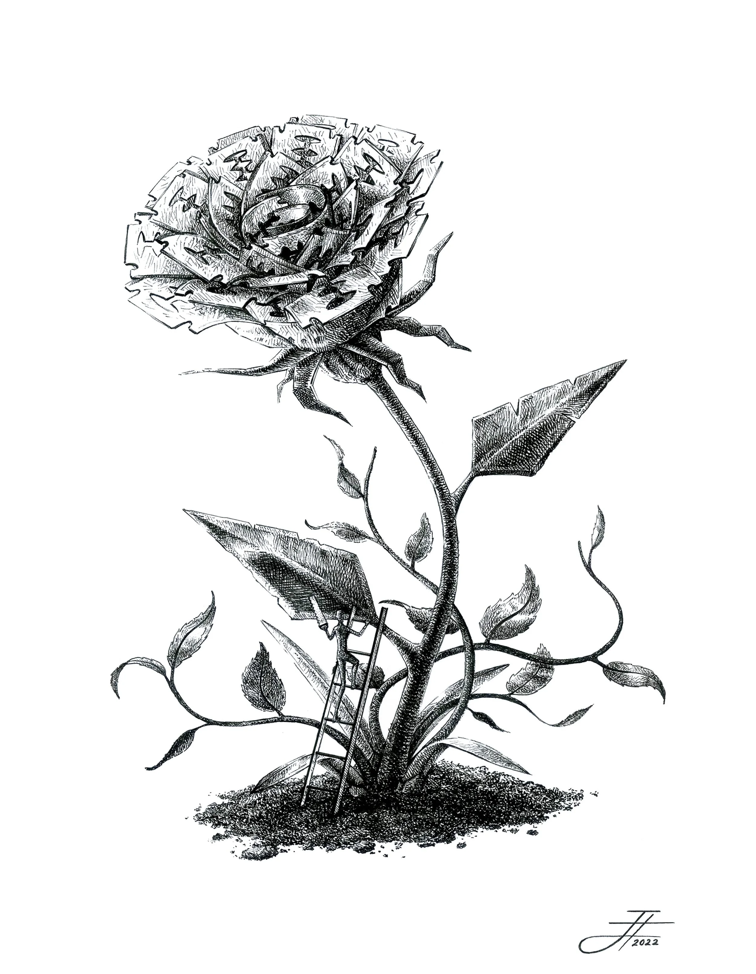 Persephone's Allegory (Watercolor) — Jorge Cruz - Fine Art