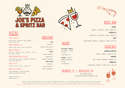 Joe's at Sabella