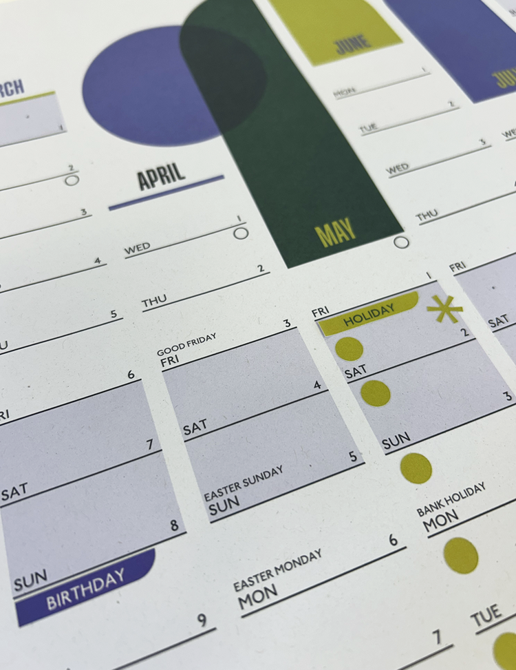 2026 A1 Portrait Wall planner - Muted — Freelance Graphic Designer ...