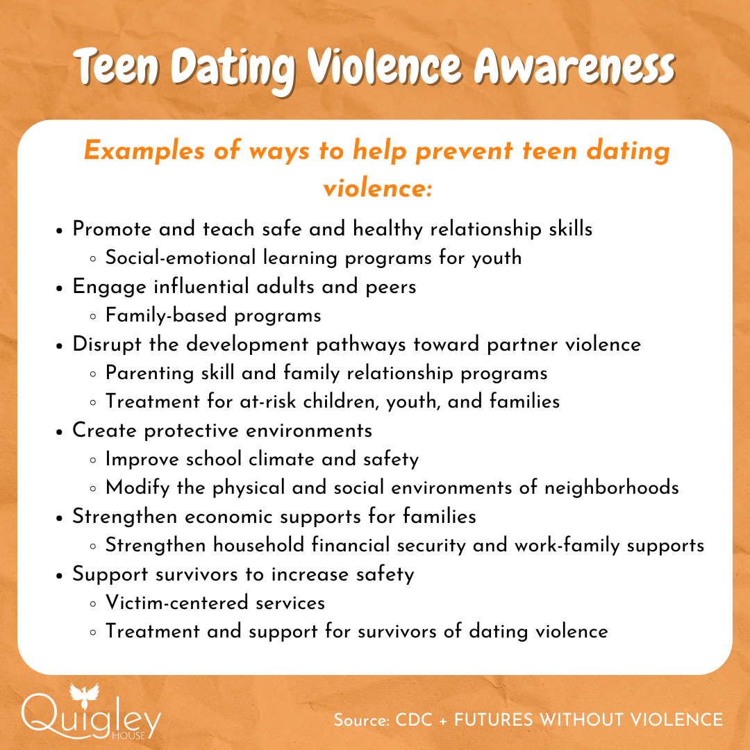 Teen Dating Violence — Quigley House