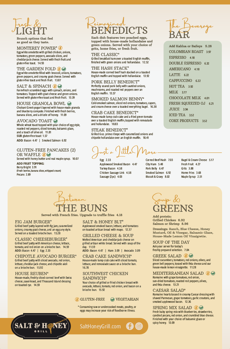 Eats - Menu — Salt & Honey Grill