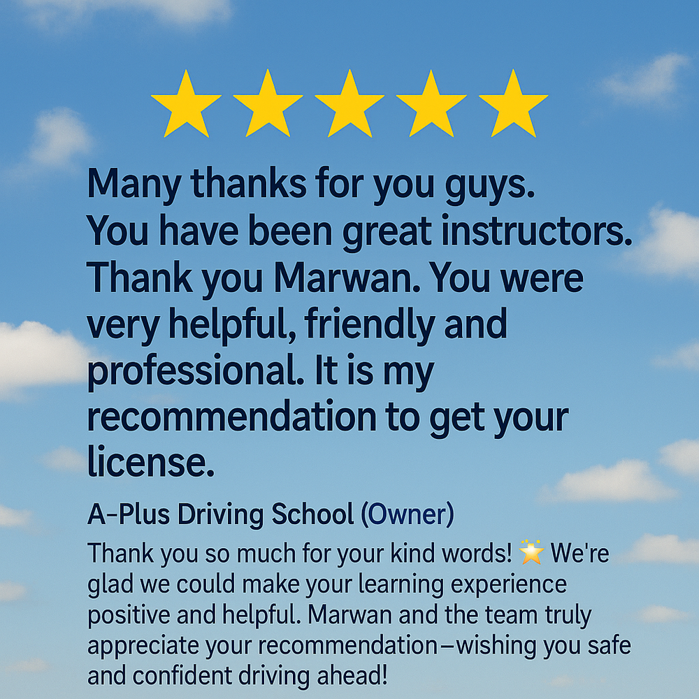 A Plus Driving school | Learn to Drive Safely Today