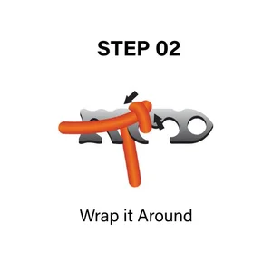 Fish Bone Knotless Rope Tie