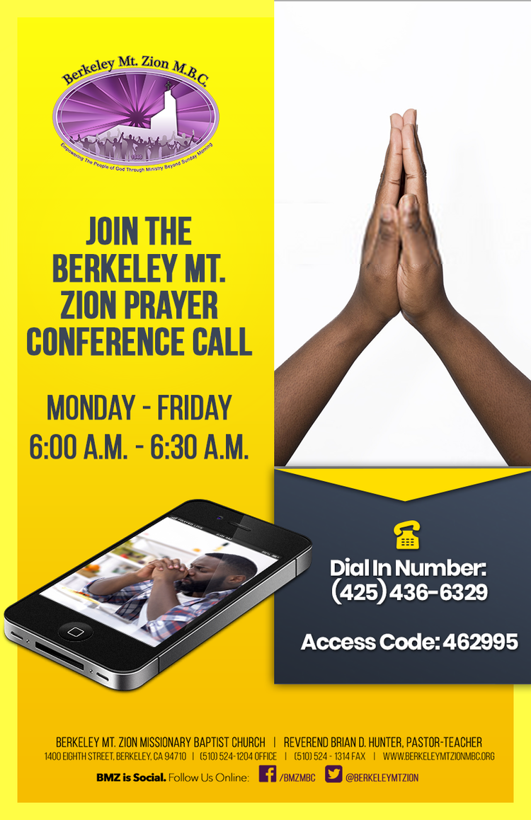 Prayer — Berkeley Mt. Zion Baptist Church