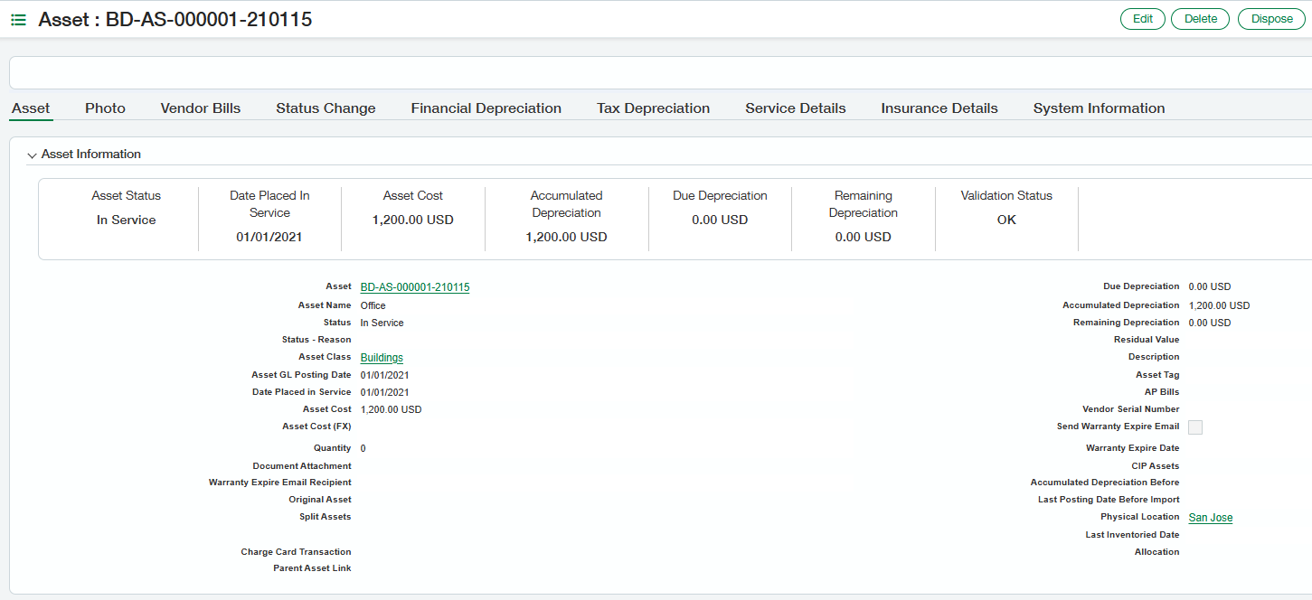 Fixed Assets — Sage Intacct Technical Solutions