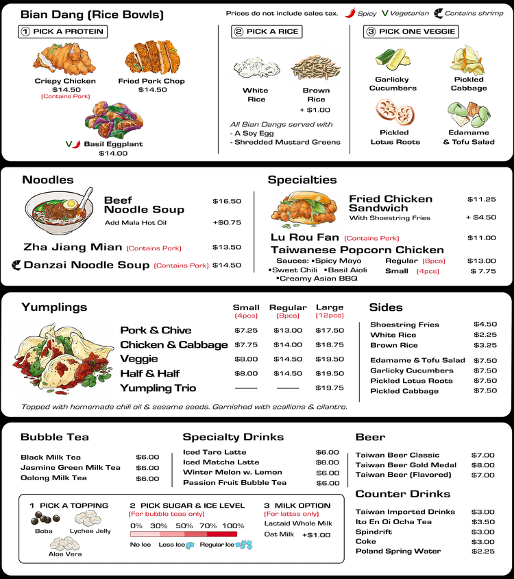 Menu (LIC) — Yumpling