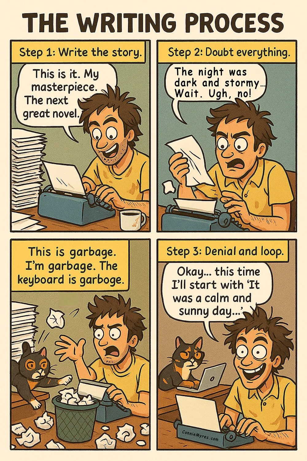 The Process of Writing Comic — Connie S. Myres - author