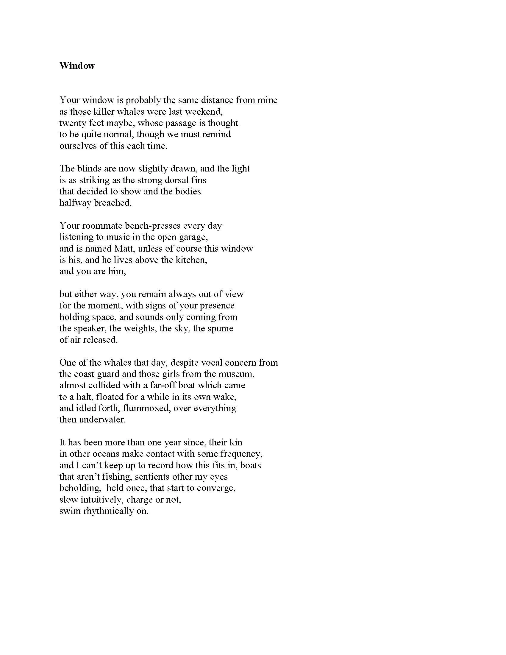 five poems — Blood+Honey