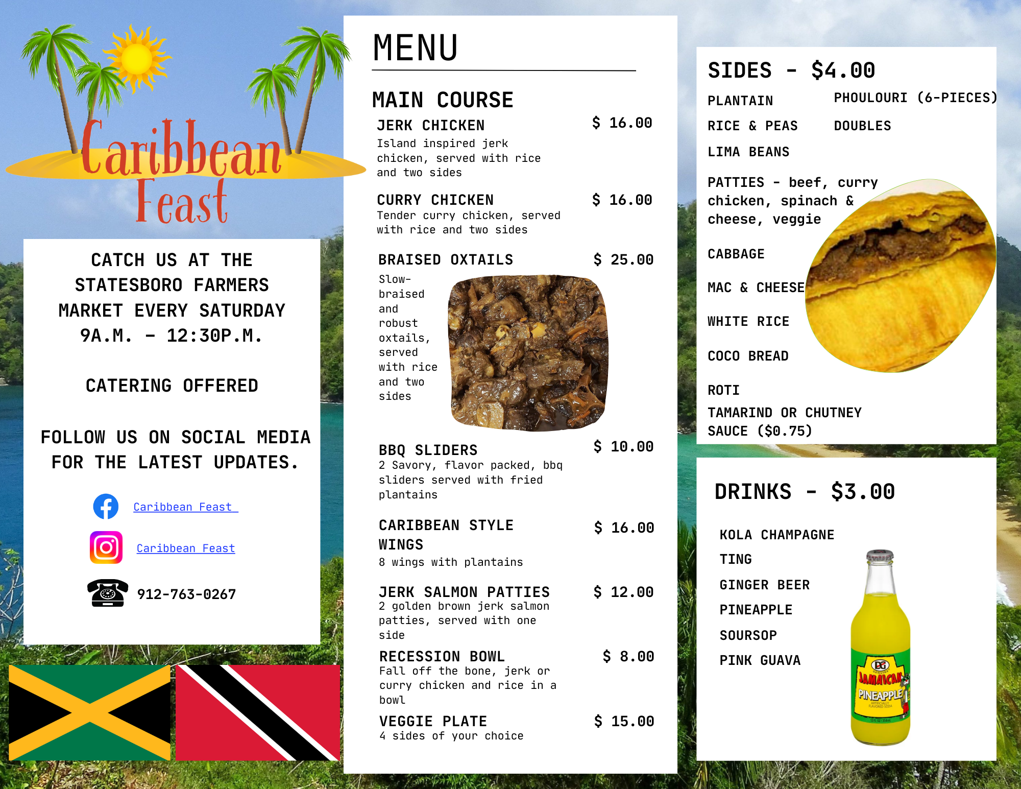 Menu — Caribbean Feast