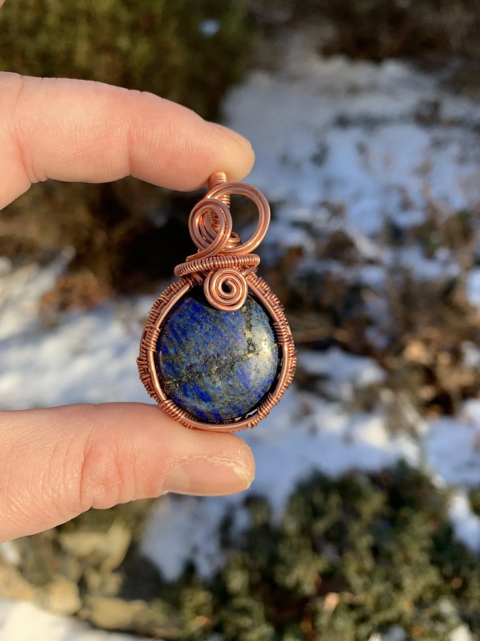 Lapis Lazuli Pendant — Cosmic Crystal Creations