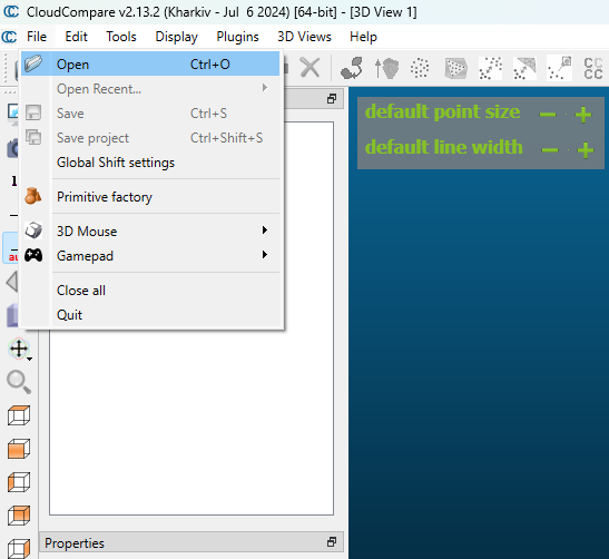 CloudCompare — Scan Built 3D