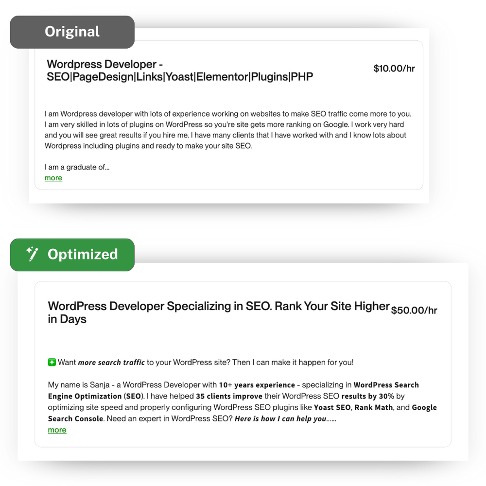 Profile Optimizer for Upwork