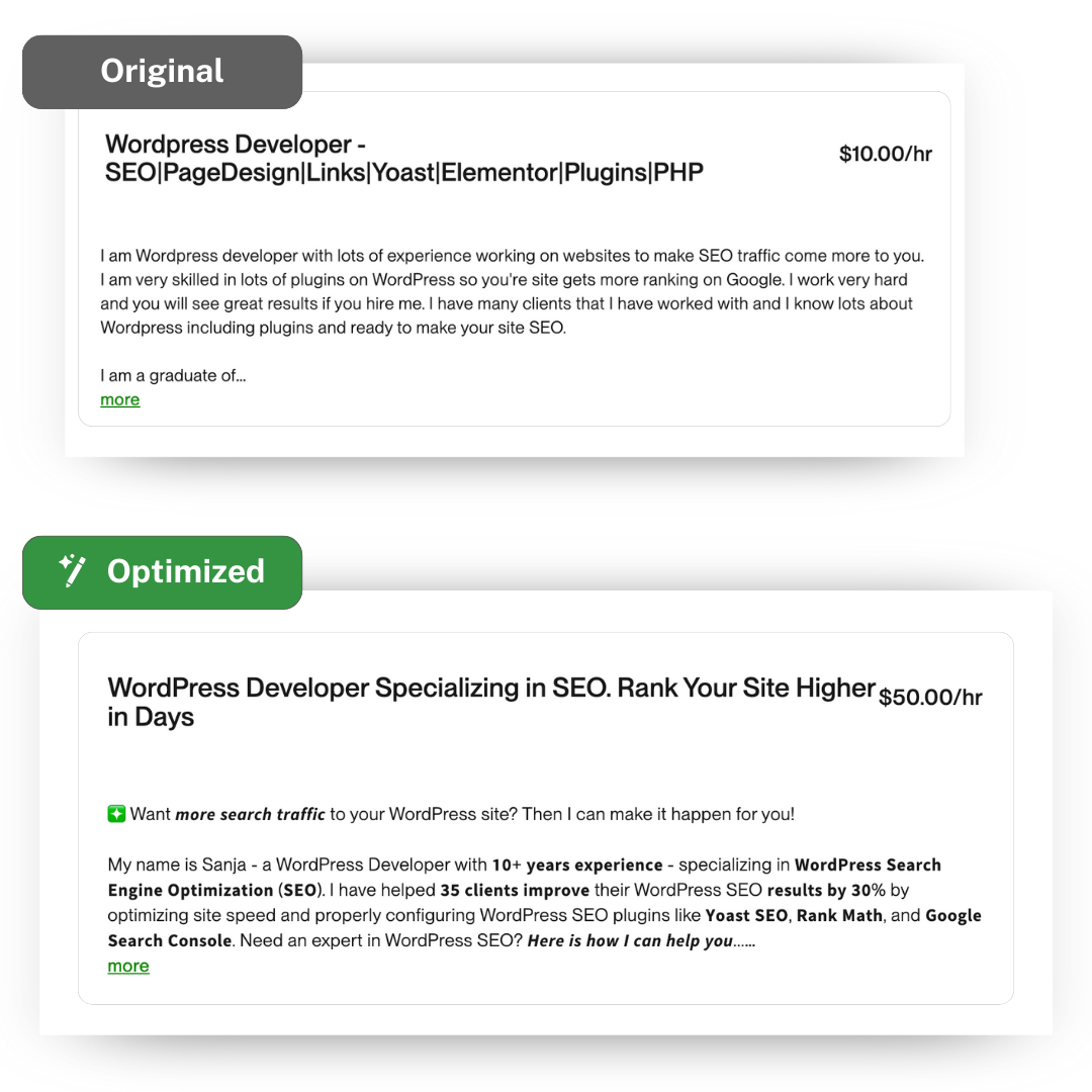 Profile Optimizer for Upwork