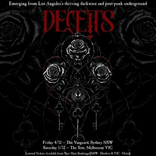 LA POST-PUNK TRIO 'DECEITS' ANNOUNCE DEBUT AUSTRALIAN SHOWS — NO ...