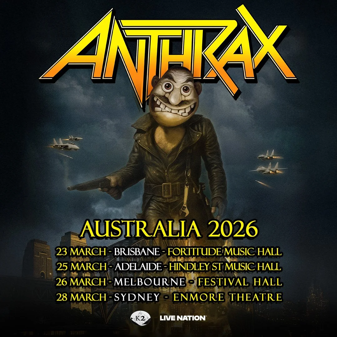 ANTHRAX CONFIRMS 4 MASSIVE AUSTRALIAN DATES FOR MARCH 2026 — NO BARRIERS.AU
