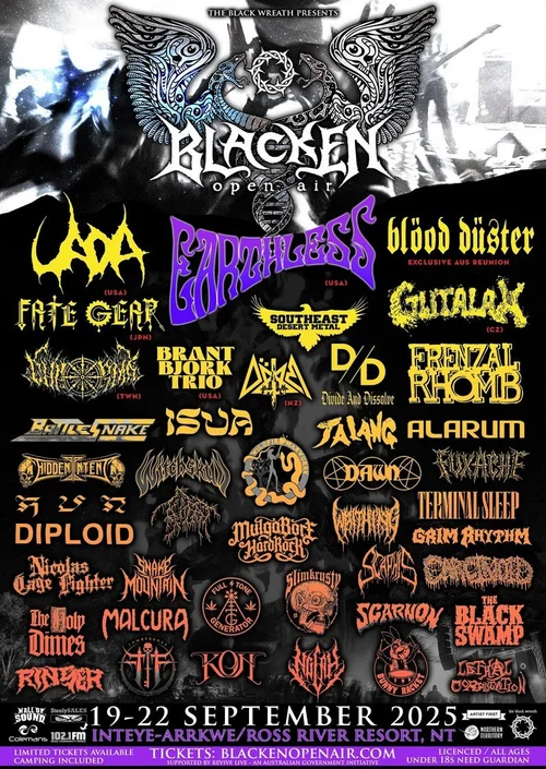 BLACKEN OPEN AIR 2025 DROPS FULL LINEUP — NO BARRIERS.AU