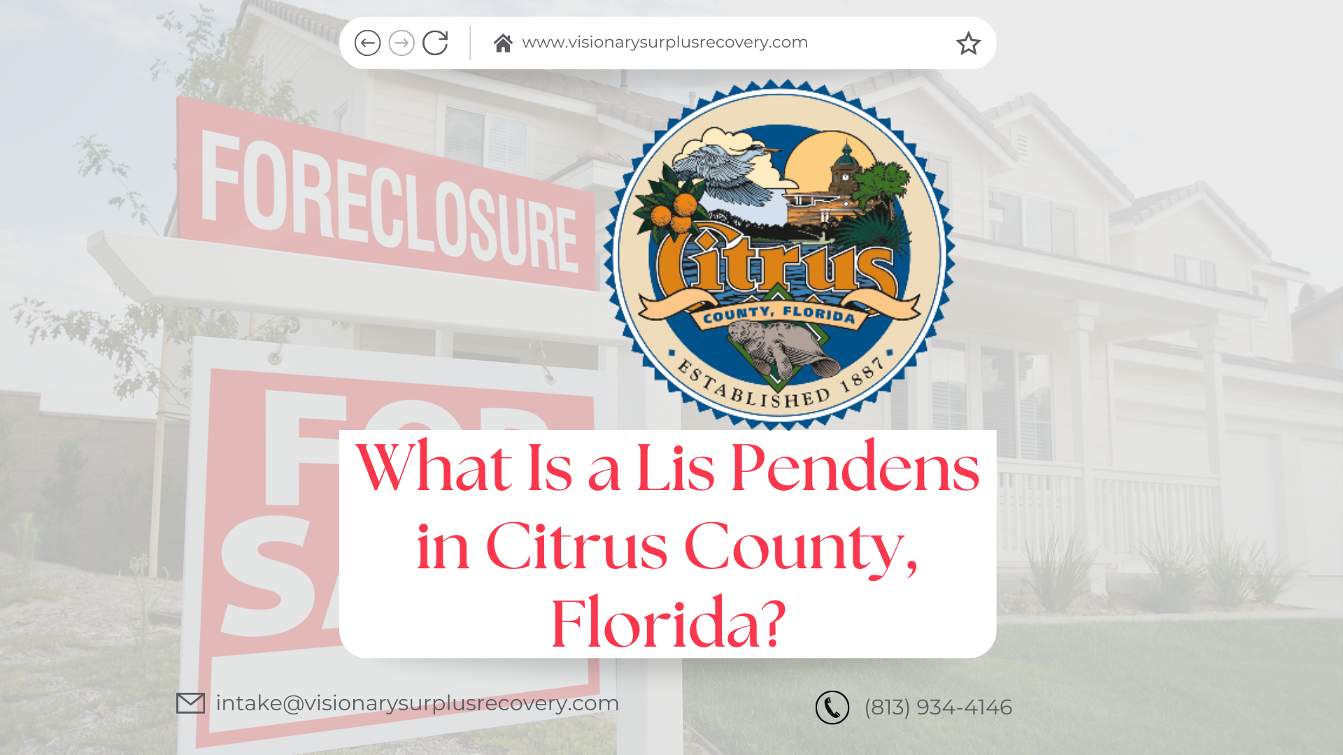 What Is a Lis Pendens in Citrus County, Florida? — Visionary Surplus ...