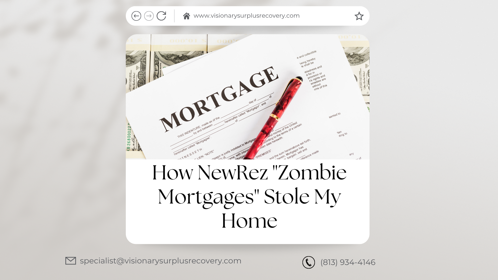 How NewRez "Zombie Mortgages" Stole My Home (And How I Finally ...