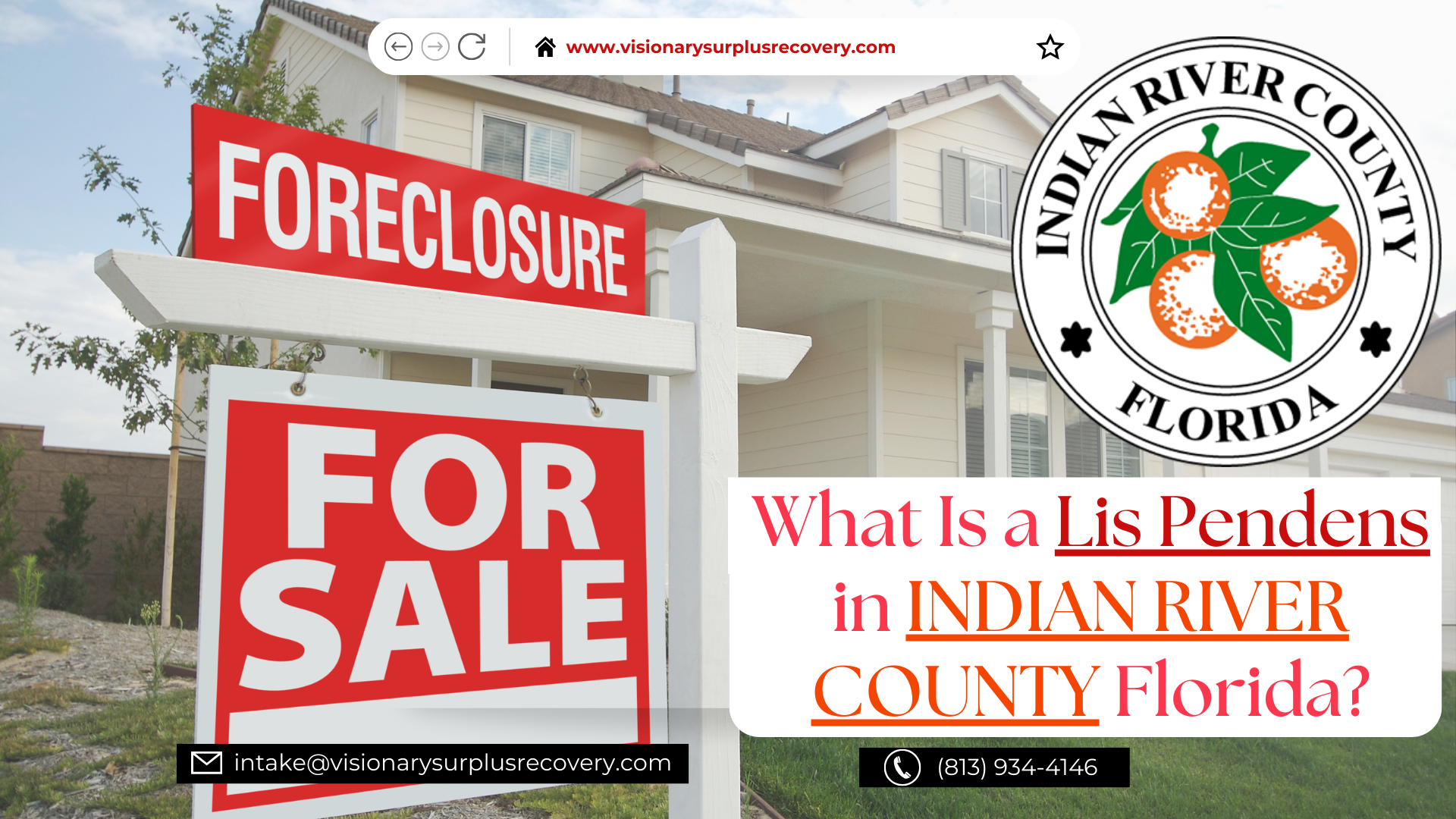 Lis Pendens Indian River County Florida — Visionary Surplus Recovery