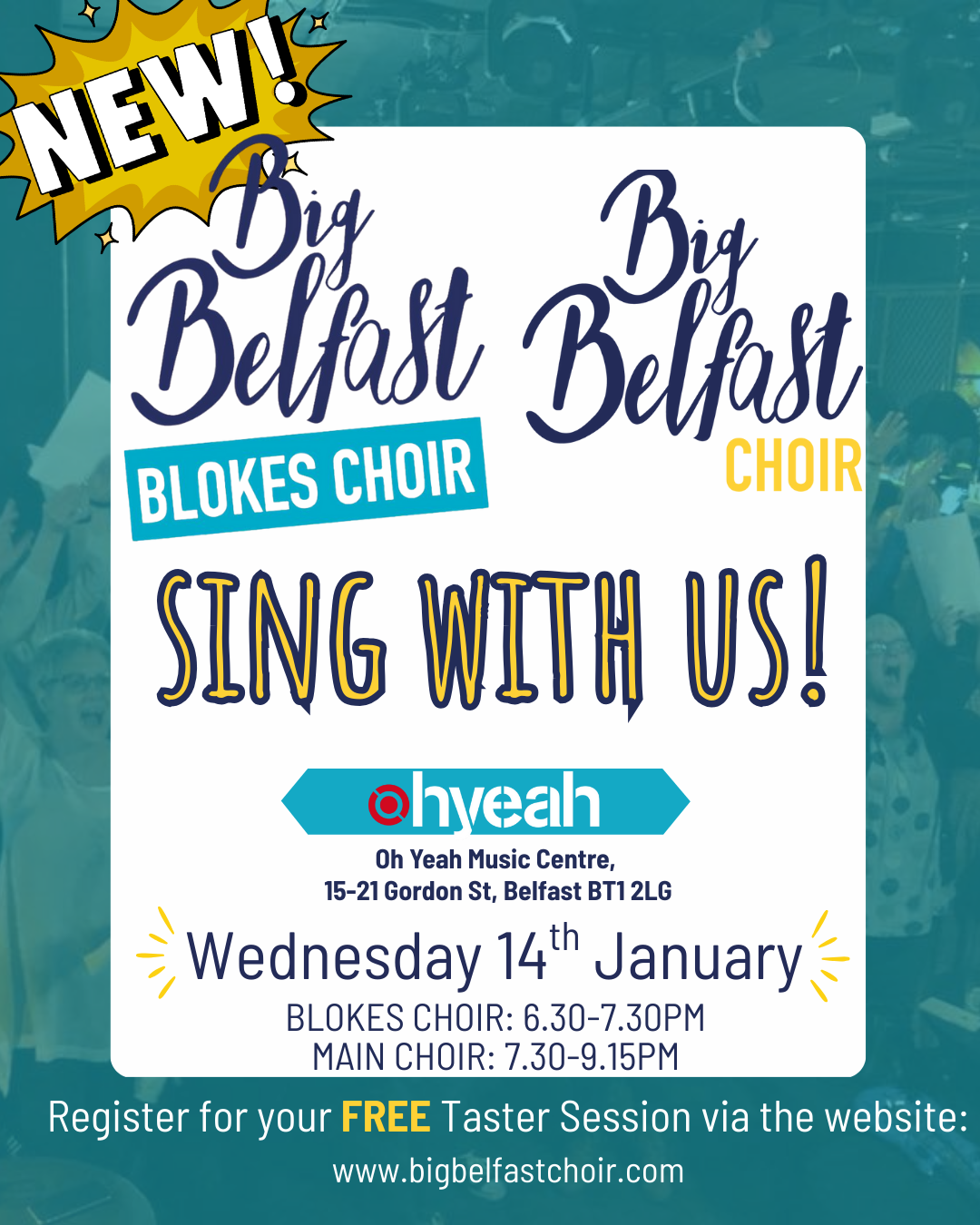 The Big Belfast Blokes Choir | Oh Yeah Music Centre