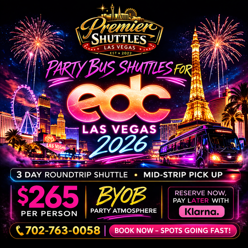 EDC Las Vegas Shuttle 2026 | Premier Party Bus Shuttles | Home