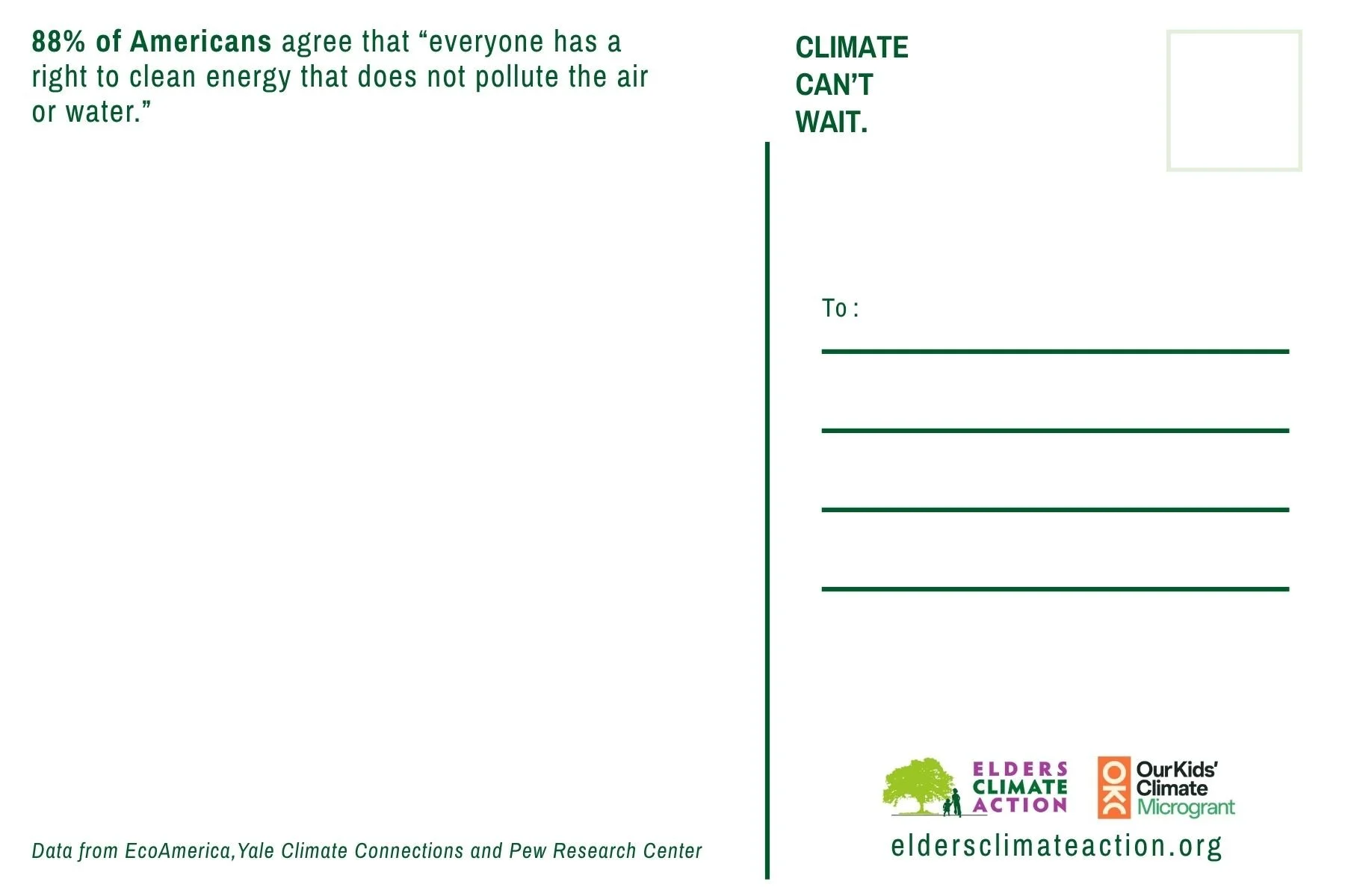 Postcards to Congress | Act Now—Send Climate Messages — Elders Climate ...