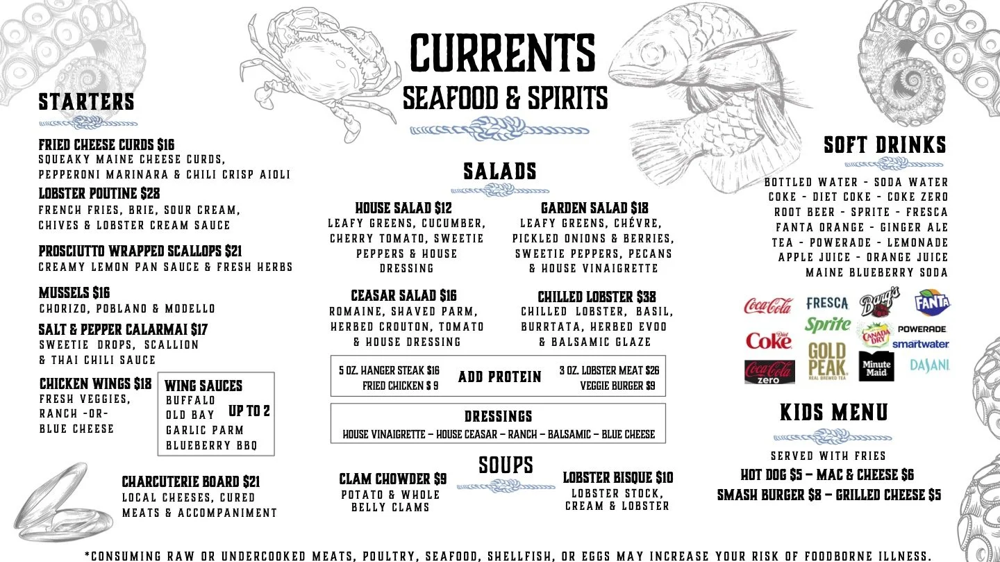 Menu — CURRENTS