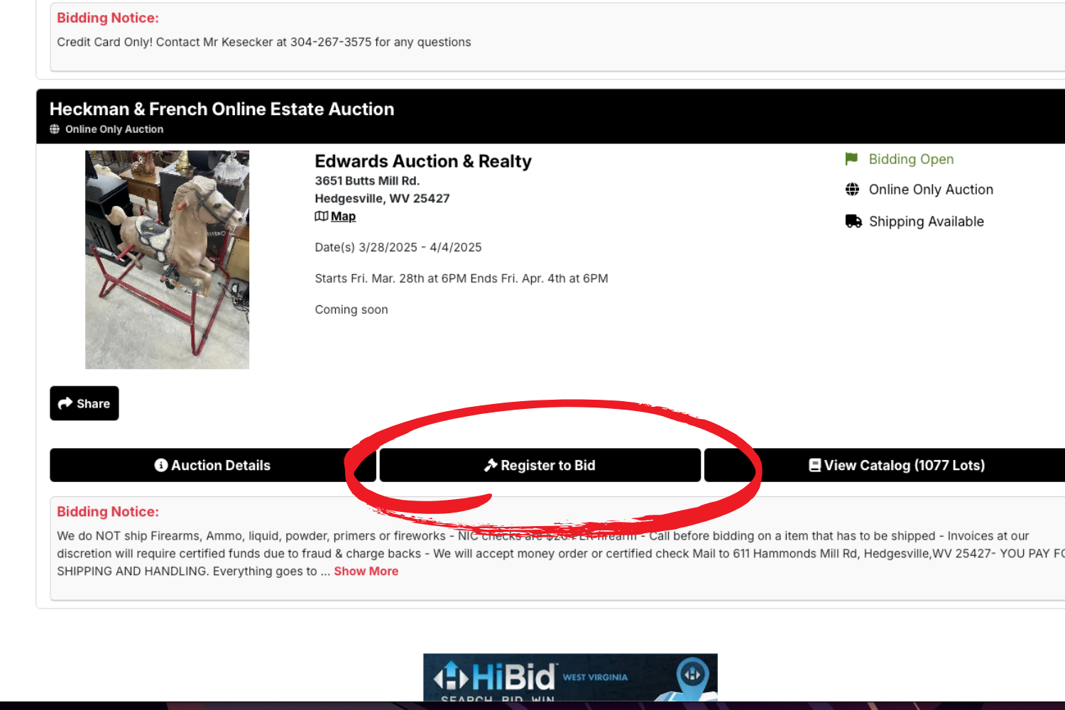 Edwards Auction & Realty | Bid & Win Now