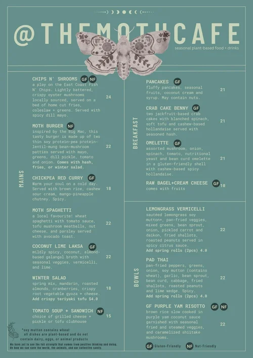 The Moth Cafe | Plant-based Restaurant