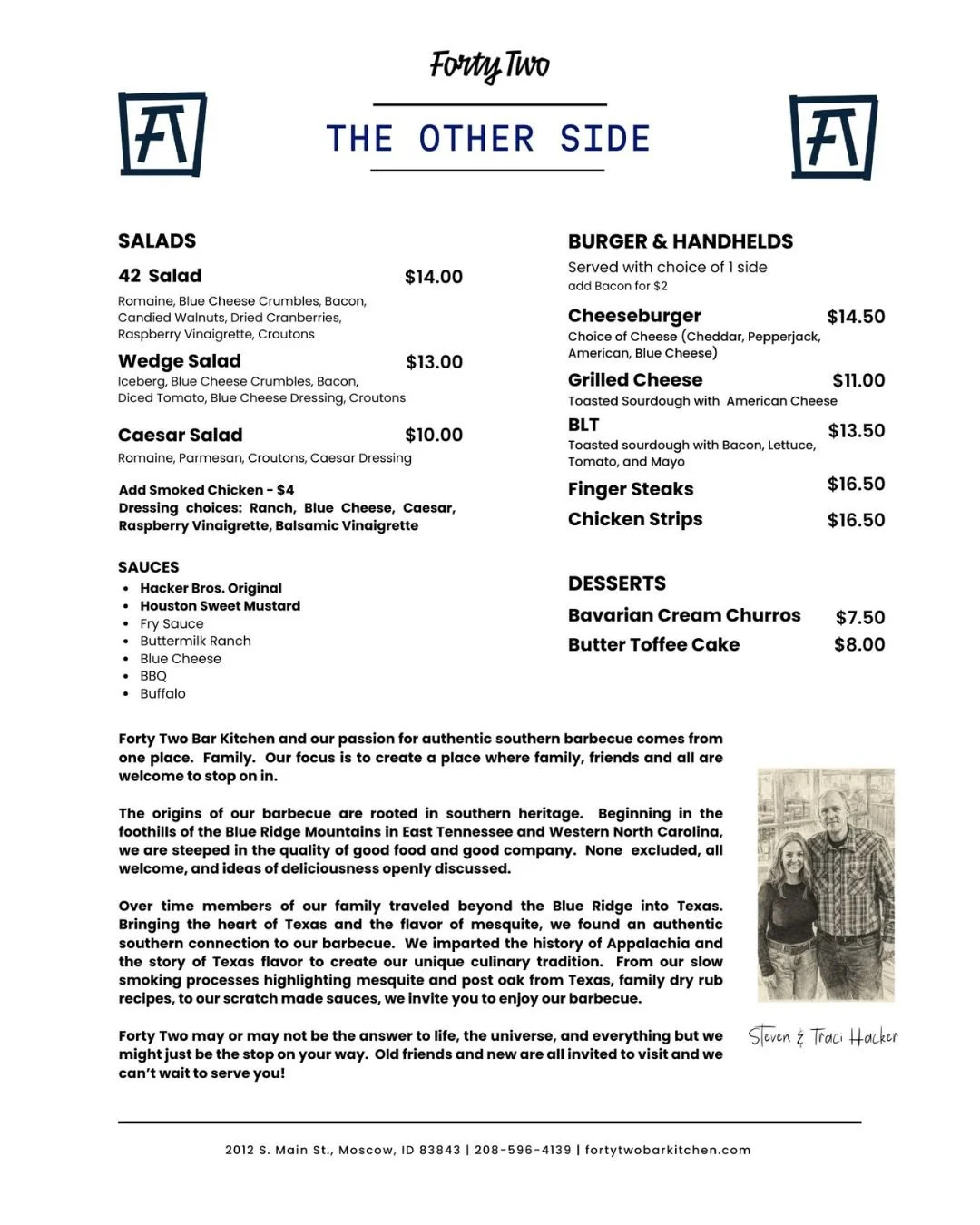 Menu | Explore Our Flavors — FORTY TWO