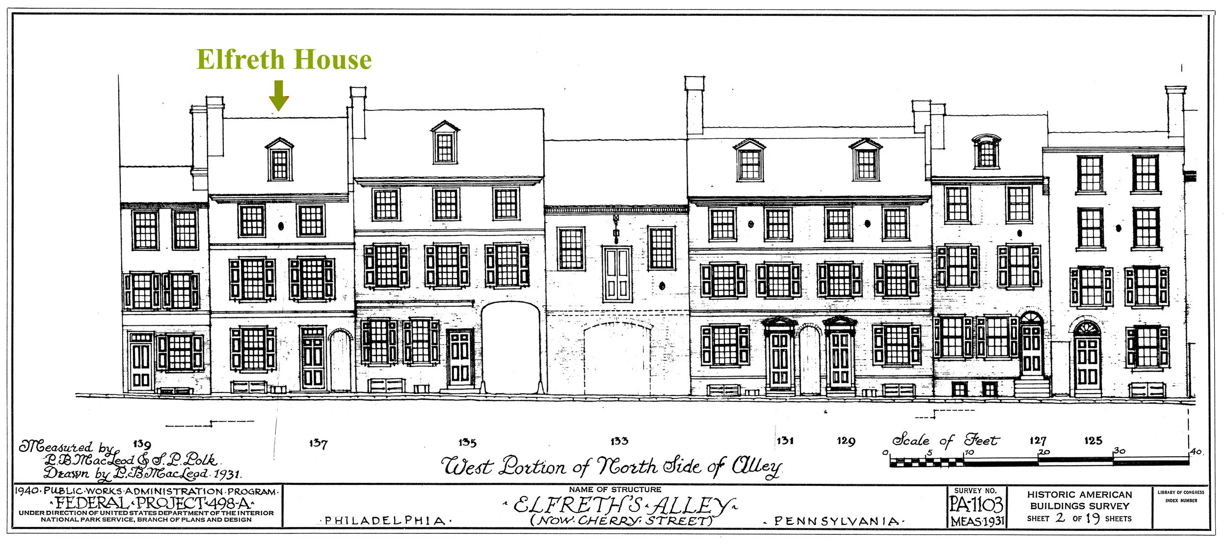 Elfreth's Alley: Historic Quaker Houses in Philadelphia, Pennsylvania ...