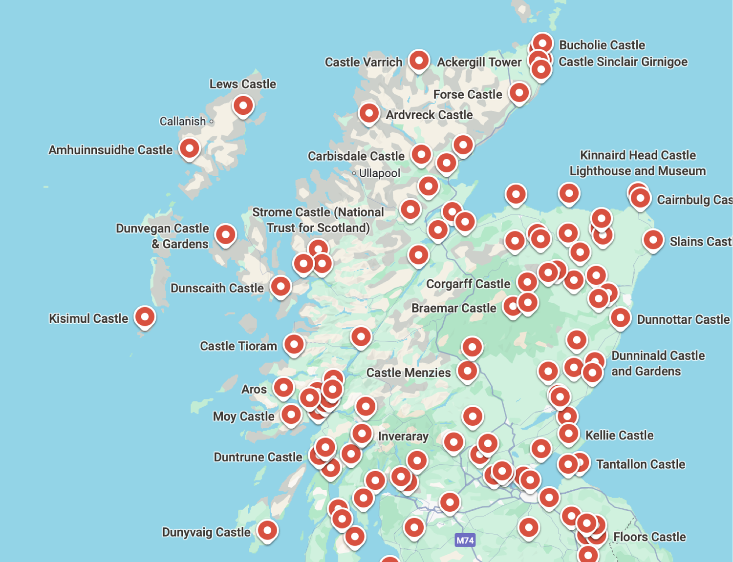 Free Scotland maps. Skip the research! — Fine Art Scotland Prints by ...