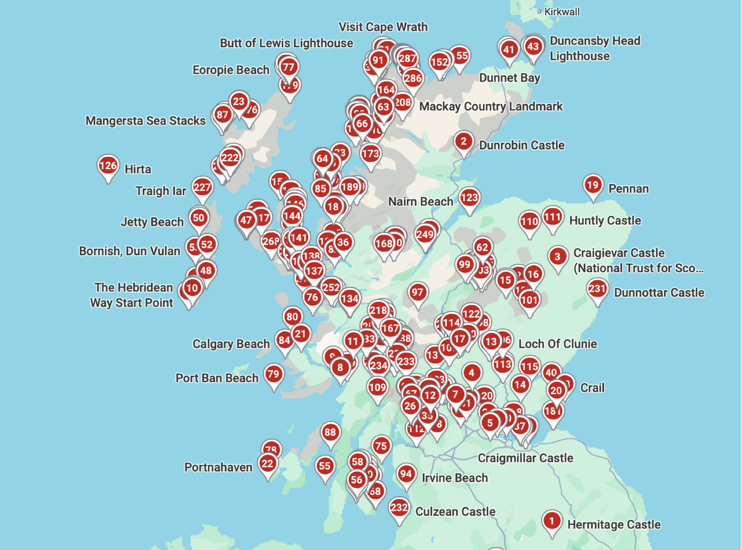 Free Scotland maps. Skip the research! — Fine Art Scotland Prints by ...