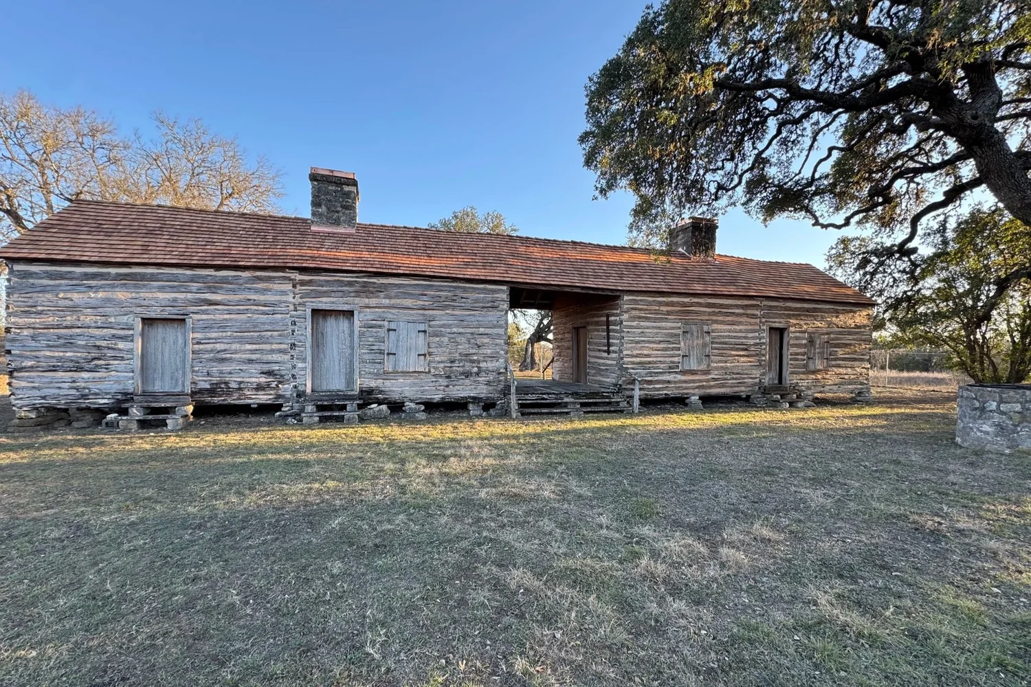 Kyle Log House Gets a New Wood Roof — Claiborne Kyle Log House | Kyle ...
