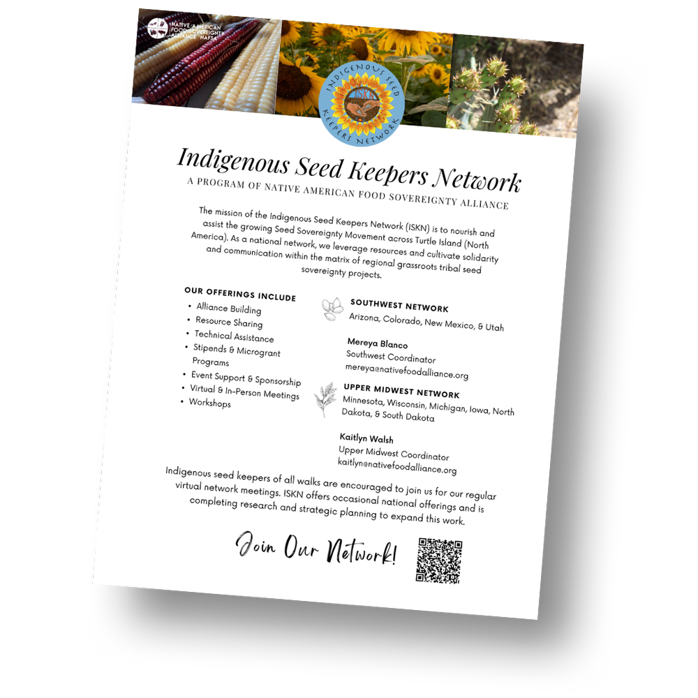 Indigenous Seed Keepers Network — Native Food Sovereignty Alliance