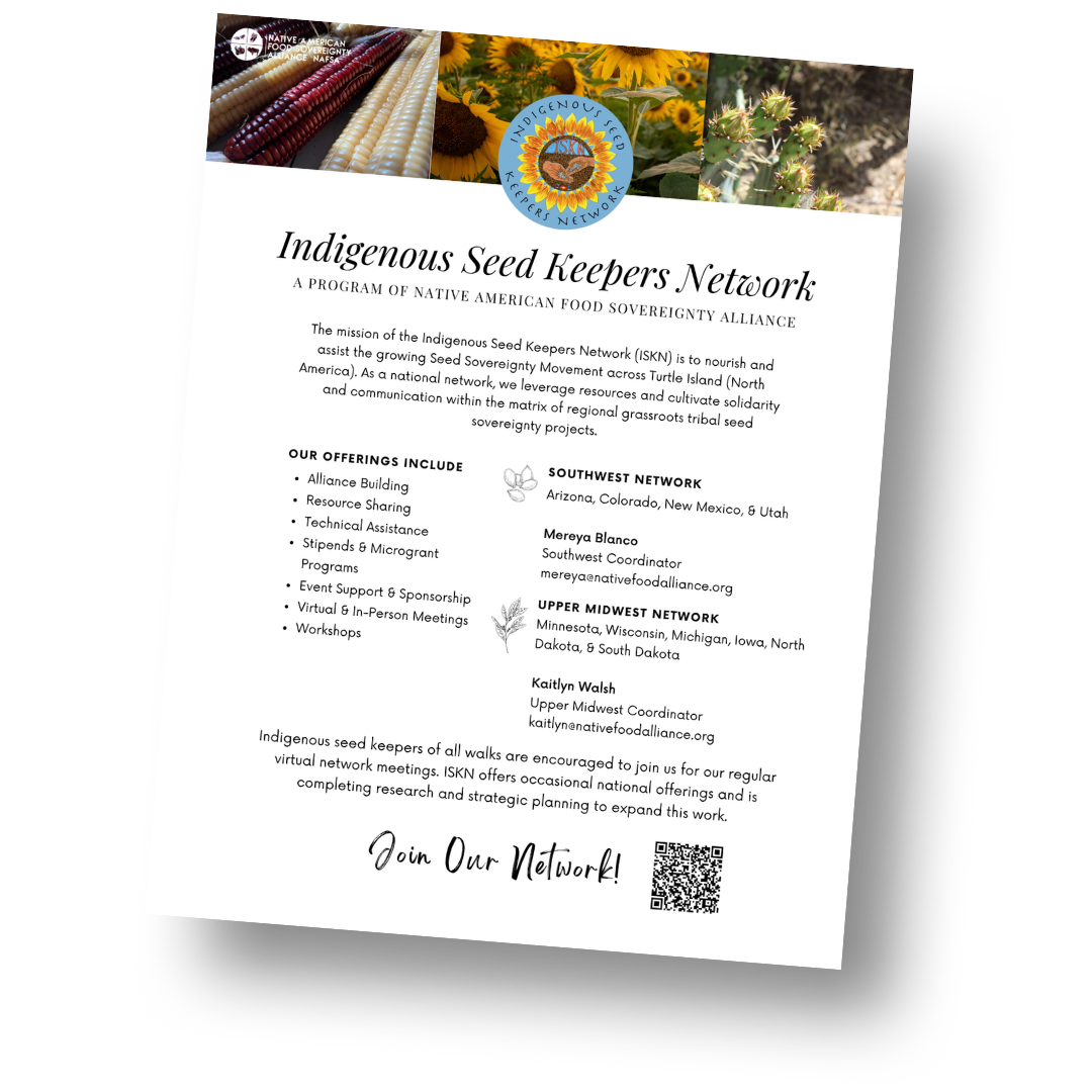 Indigenous Seed Keepers Network — Native Food Sovereignty Alliance