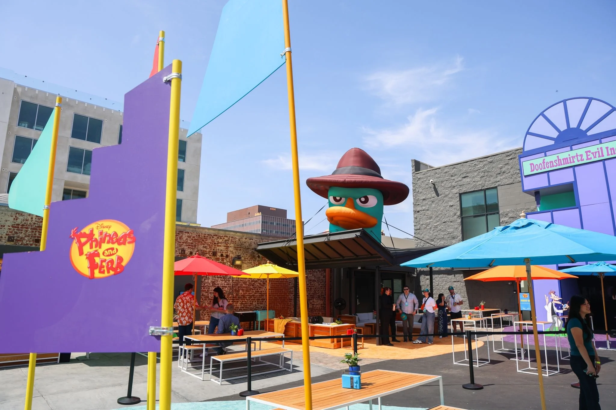 15' Perry the Platypus Inflatable Bust — BIGGER THAN LIFE