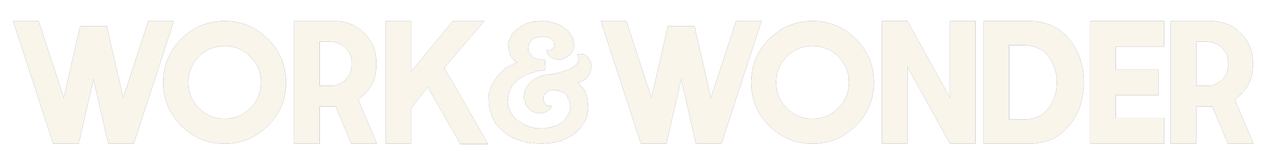 Work & Wonder