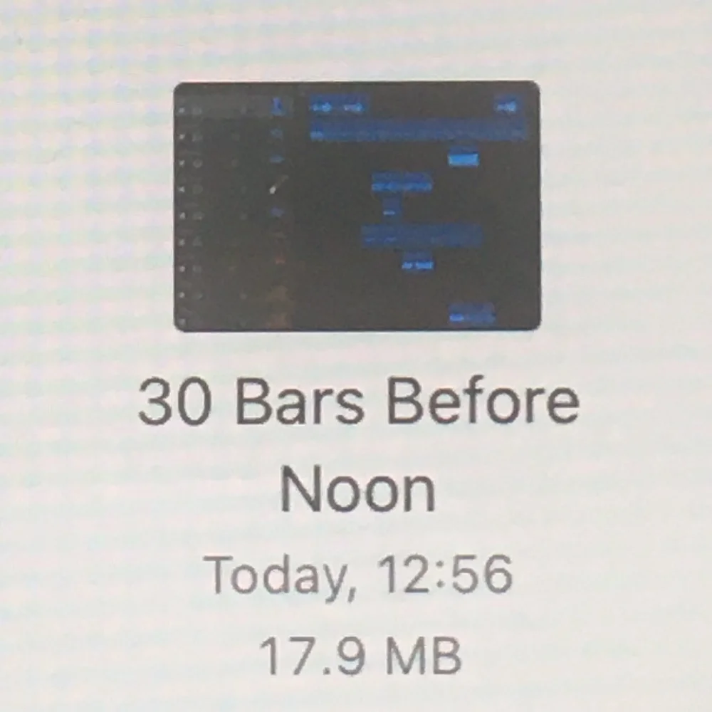 30 Bars Before Noon — Clive PiG
