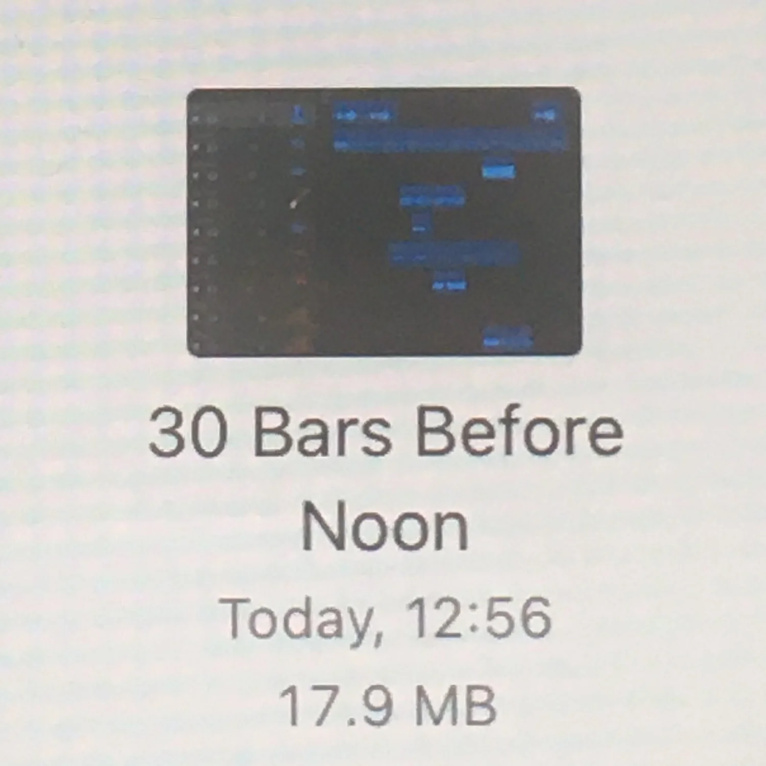 30 Bars Before Noon — Clive PiG