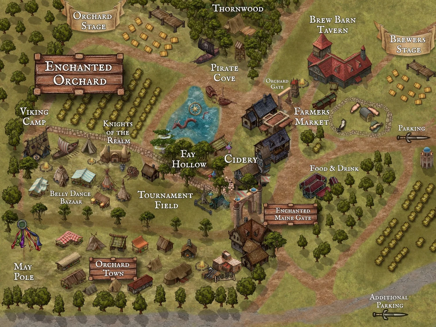 Map 2024 — Enchanted Orchard Renaissance Faire