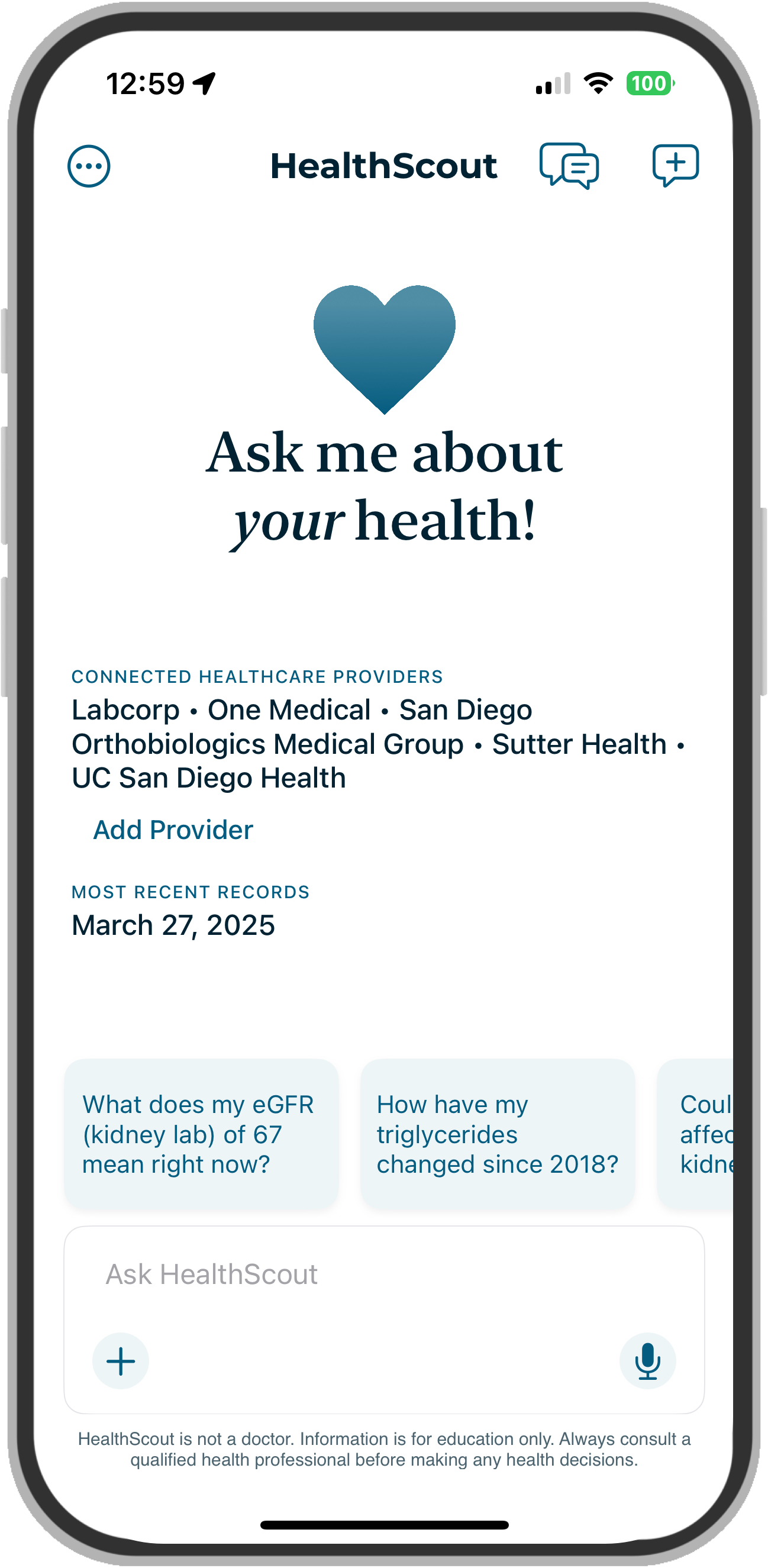 HealthScout | Understand Your Health