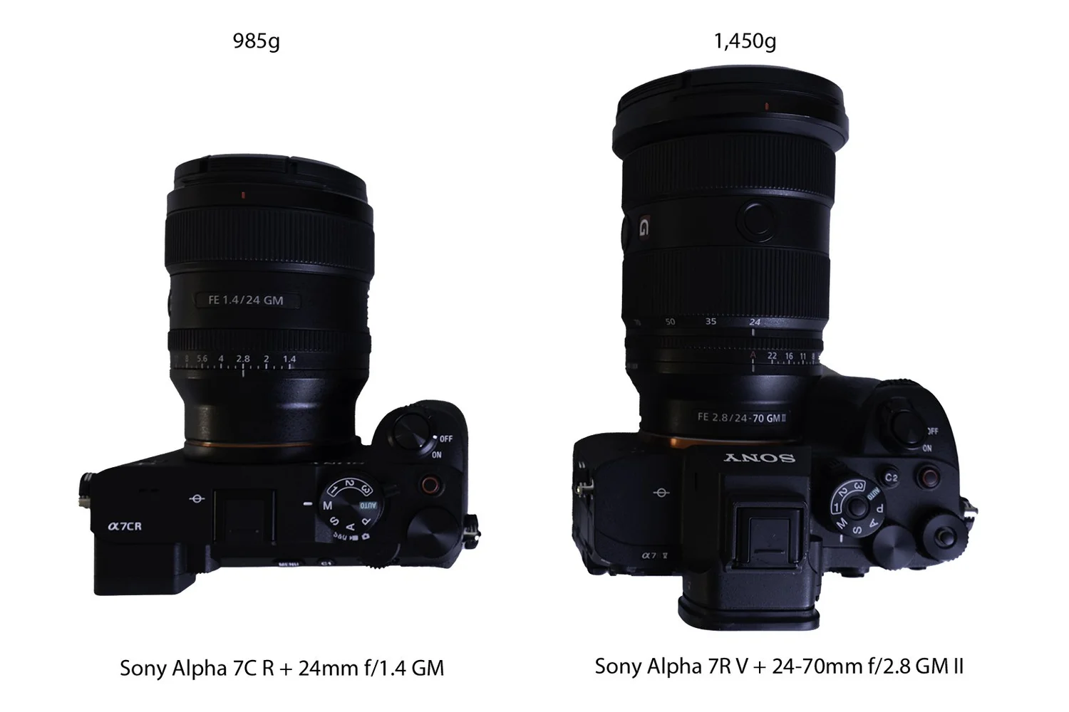 The new Sony Alpha 7C R vs the Sony Alpha 7R V (design + features)