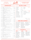 Menu — Carl's Deli