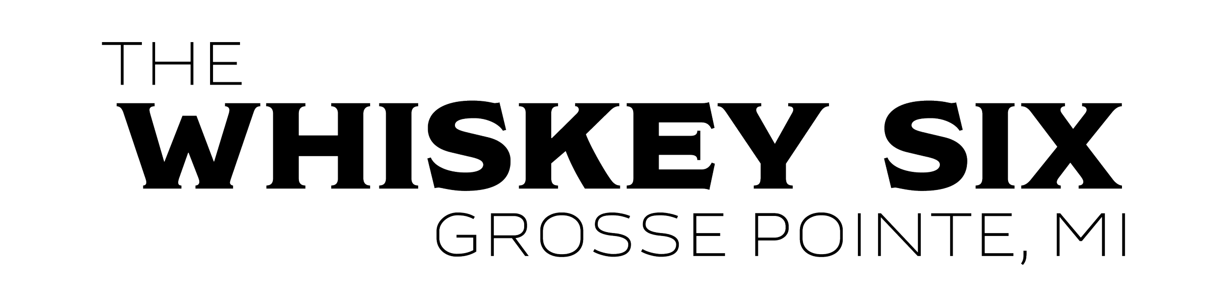 Menu 1 — The Whiskey Six