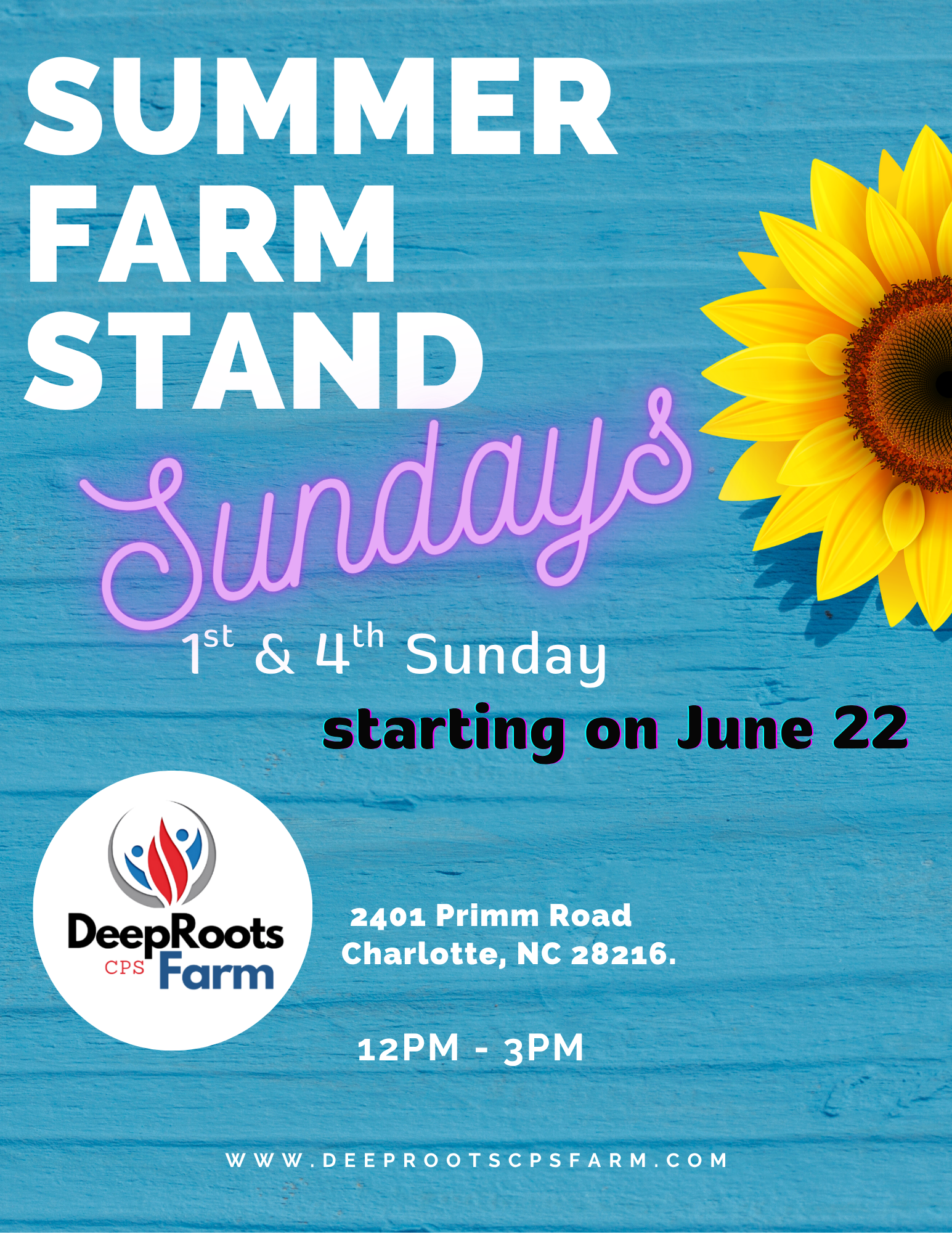 Deep Roots CPS Farm Sunday Farm Stand Launches June 22 — Deep Roots CPS ...